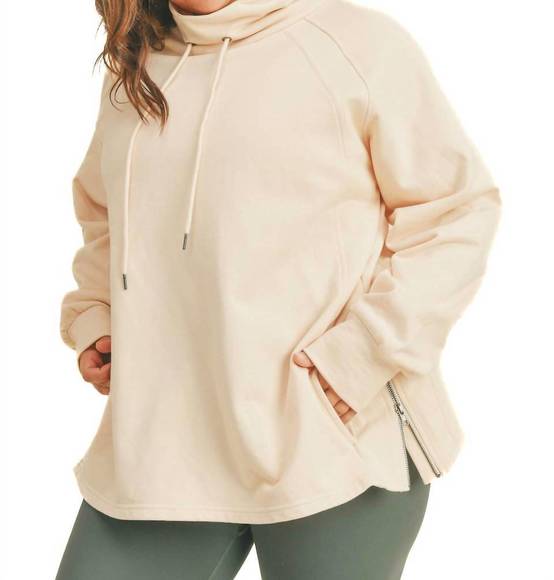 KIMBERLY C | Tops | New Kimberly C Curvy Mic Drop Mock Neck Sweatshirt ...